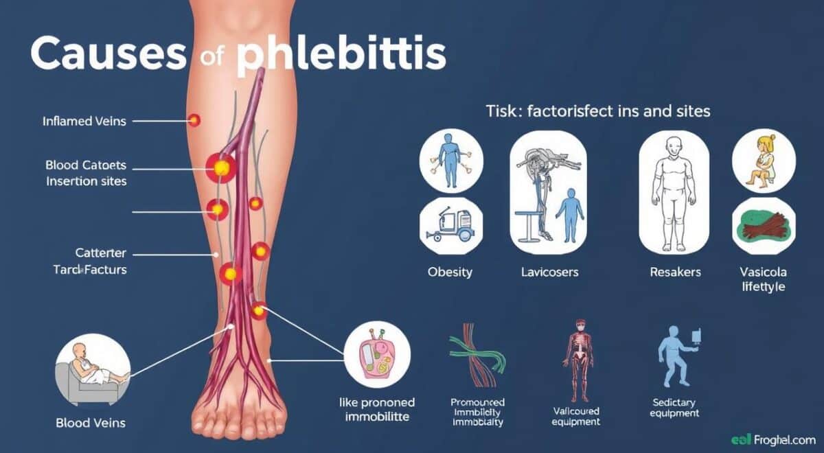 O que causa flebite?